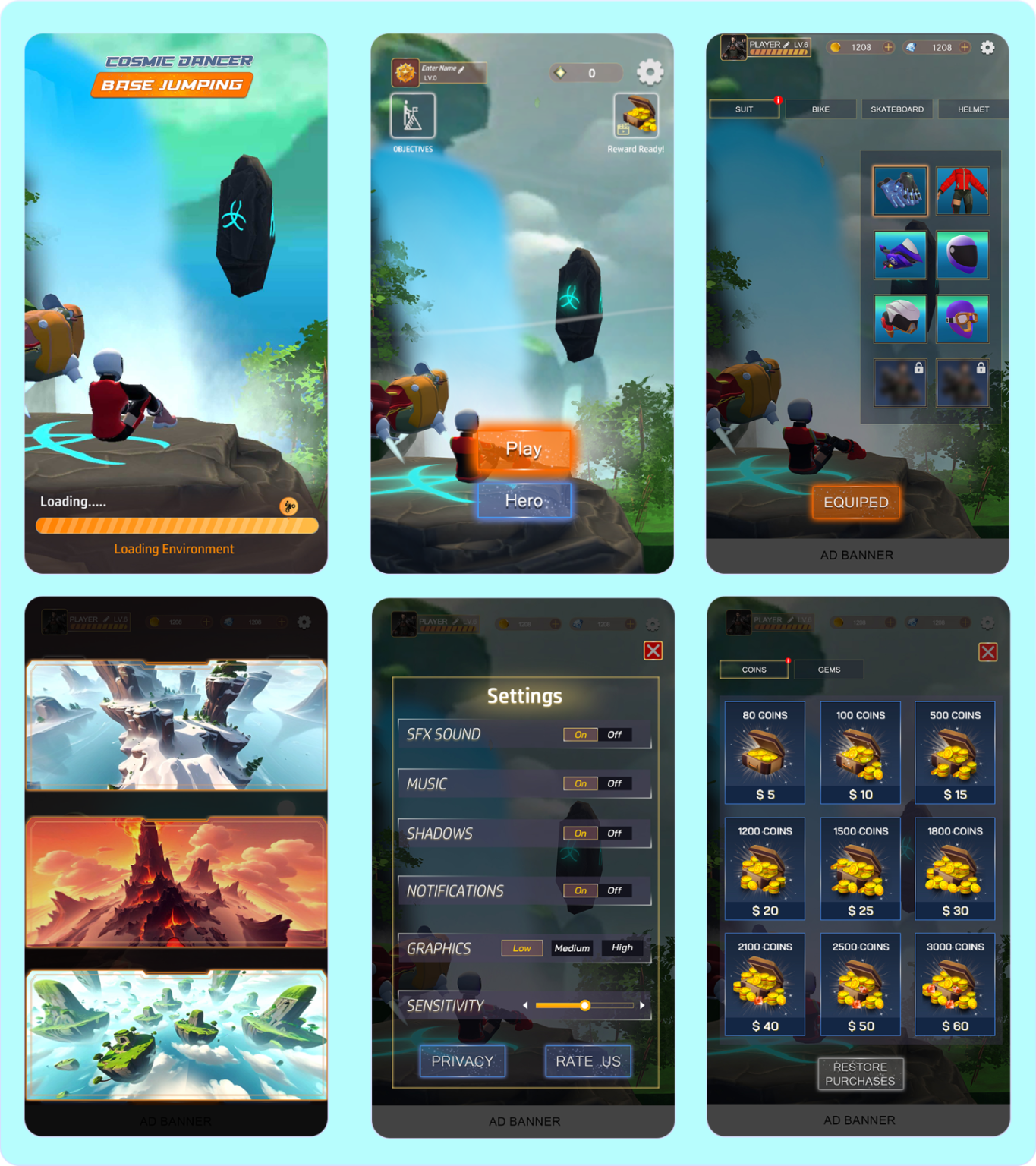 Cosmic Dancer-Base Jumping Game - Ropstam Game Studio